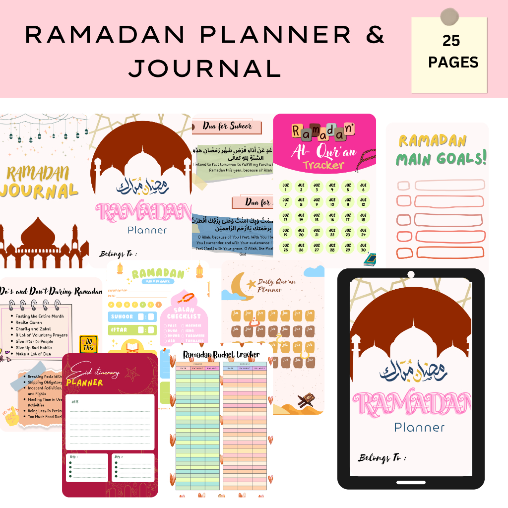 Ramadan planner printable,ramadan planner 2025,Ramadan planner and ...