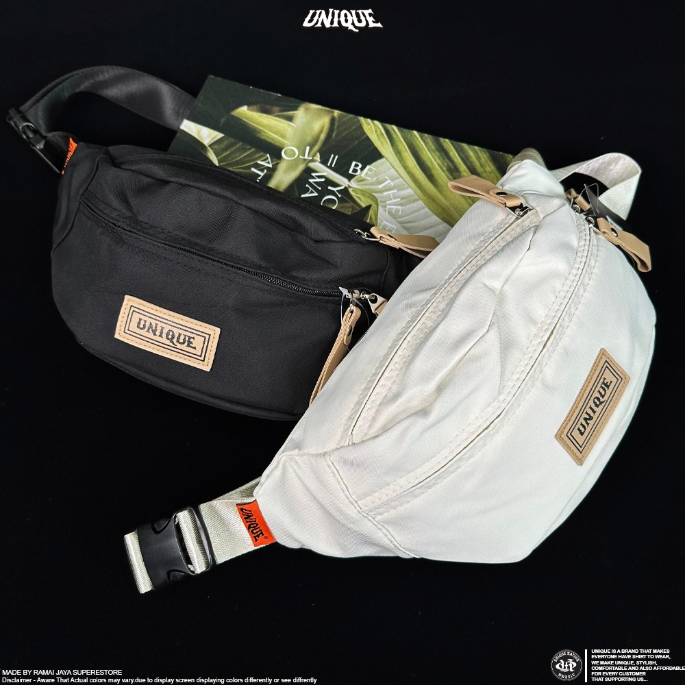 ANIME KEYCHAIN UNISEX SHOULDER SLING BAG, BEG CREAM BLACK MULTIPORPOSE ...