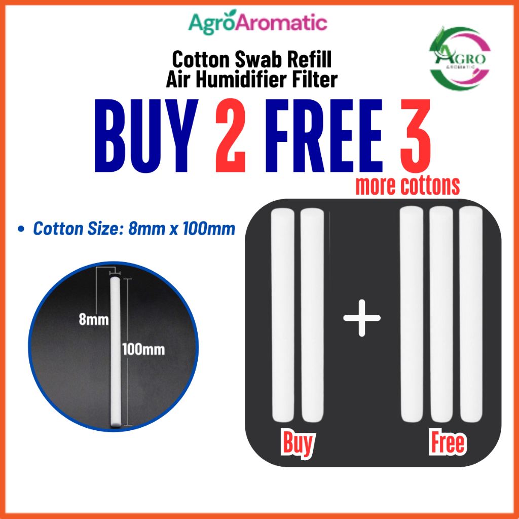 1pc Filter Cotton Swab Refill Sponge Rod Stick 6mm-10mm for Humidifier ...