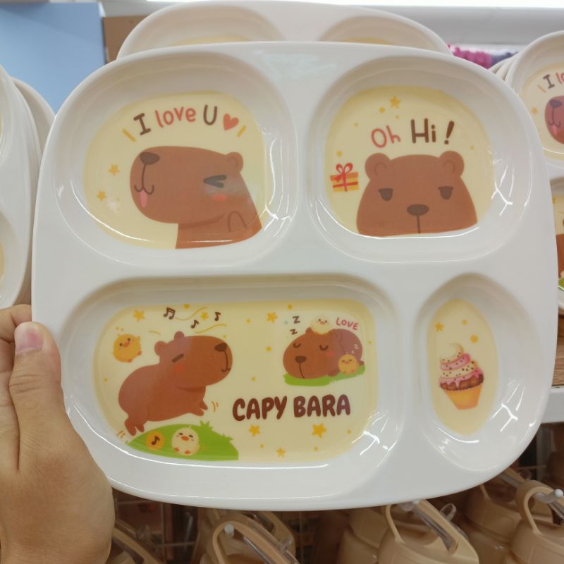 Pinggan capybara botol capybara alat tulis capybara kids plate | Shopee ...