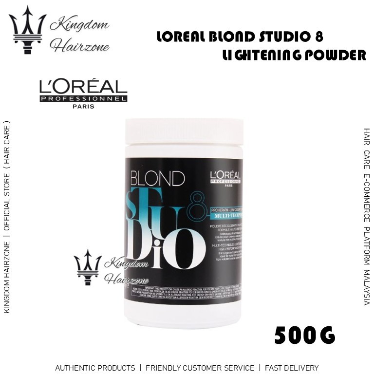 Loreal Blond Studio 8 Bleaching Lightening Hair Powder (500g) | Shopee ...