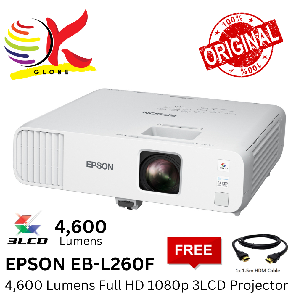 EPSON EB-L260F 4,600 LUMENS FULL HD STANDARD-THROW LASER PROJECTOR ...
