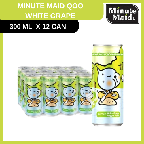 Minute Maid Qoo White Grape Juice 300ml x 12CANS Super Value Pack ...