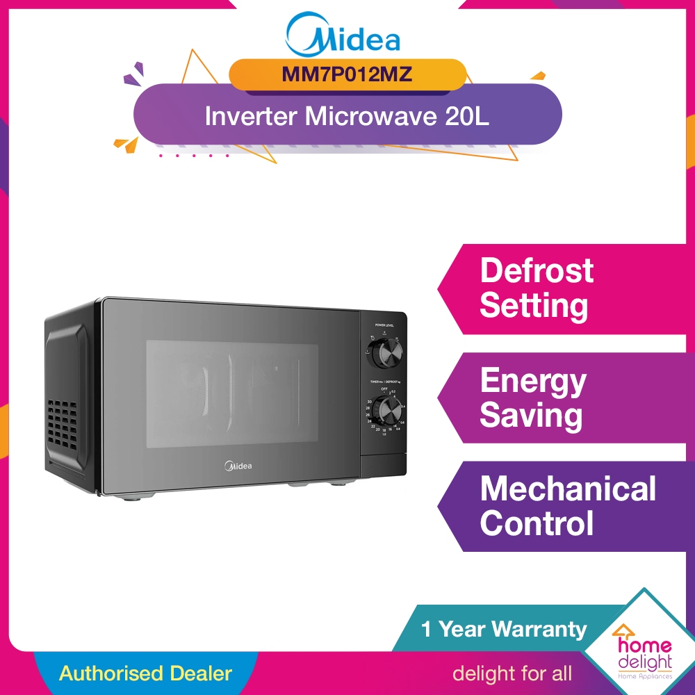 Midea Inverter Microwave 20L 29L MM7P012MZ | Shopee Malaysia
