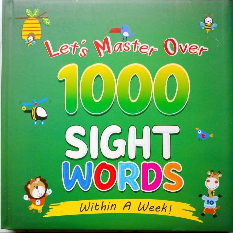 Let's master over 1000 sight words within a week book | buku bacaan ...