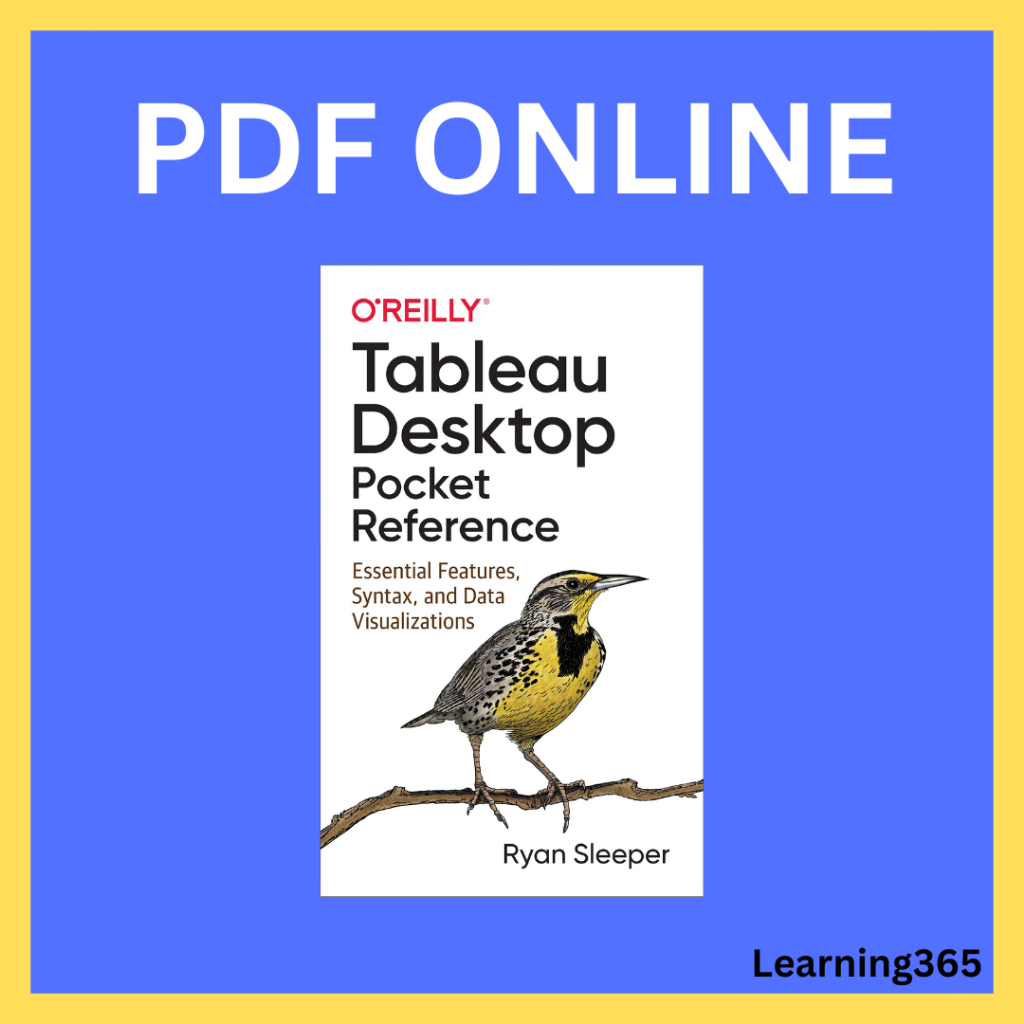 Tableau Desktop Pocket Reference Essential Features, Syntax, and Data Visualizations | Shopee ...