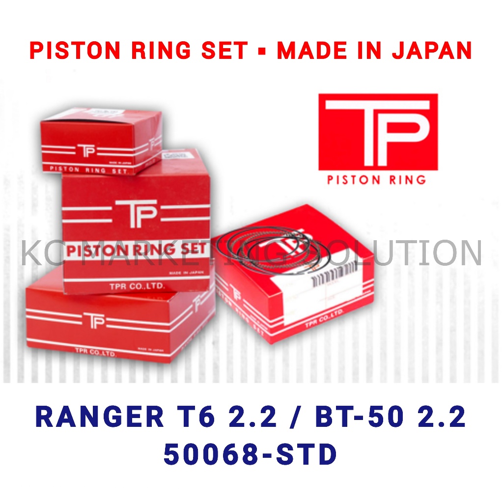 TP Piston Ring Set (Size 50068-STD) Ford Ranger T6 2.2 / Mazda BT-50 2. ...