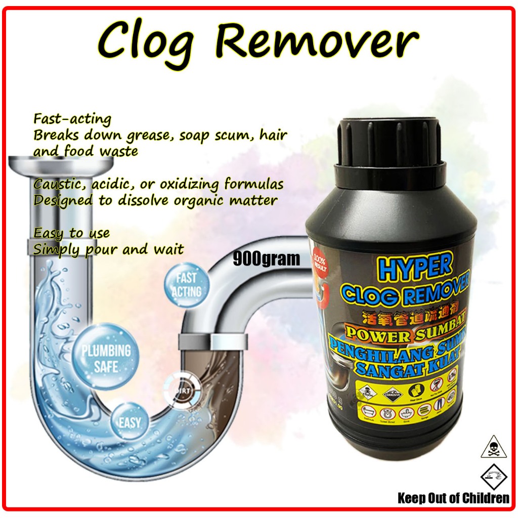 Pembersih Paip Rumah Tangga Berkesan Penyumbatan Paip Sinki Tandas ...