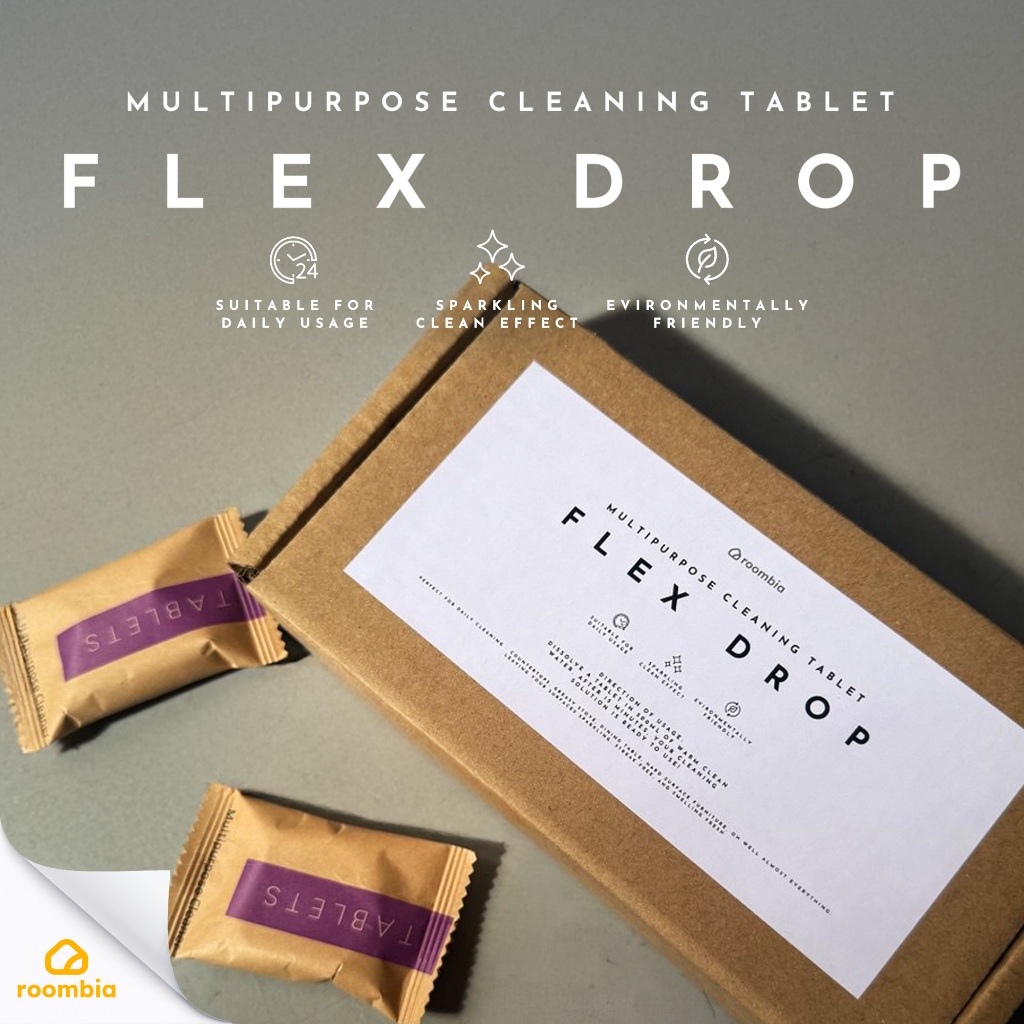 Flexdrop Multi-Surface Cleaner Tabs–Mango Bliss–4 Powerful Tablets Make 2L (4 x 500ml) of All ...