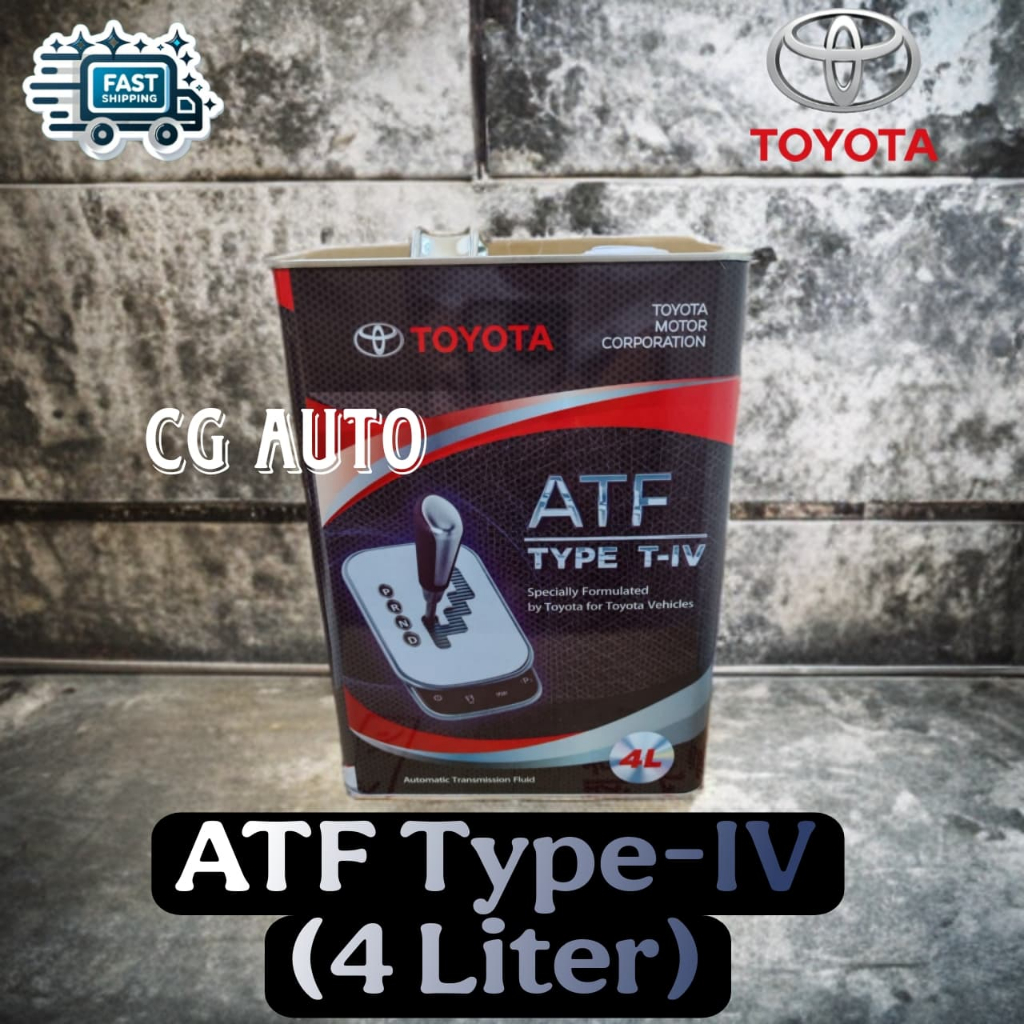 81400 Toyota ATF Type-IV (4 Liter) ATF T-IV Auto Gear Oil - Yaris, Altis, Vios, Wish, Estima ...