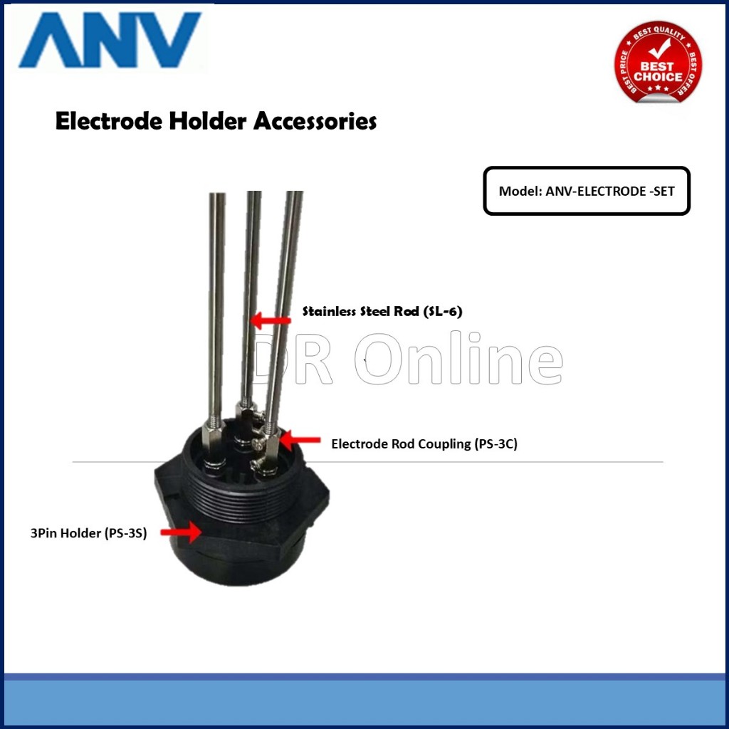 ANV 3Probe Water Level Controller Electrode Holder With Probe length ...