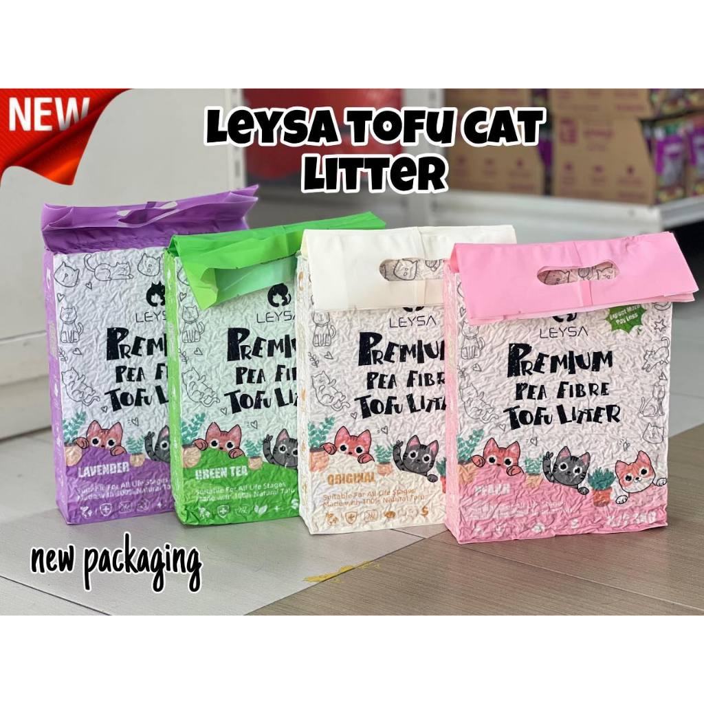 [NEW PACKAGING] Leysa Premium Pea Fibre Tofu Litter 7L | Shopee Malaysia