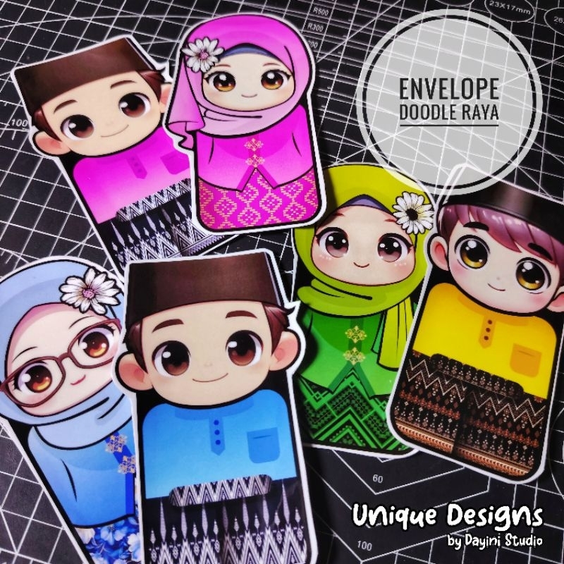 2025 Envelope Raya Doodle | Waterproof Kalis Air | Sampul Raya ...