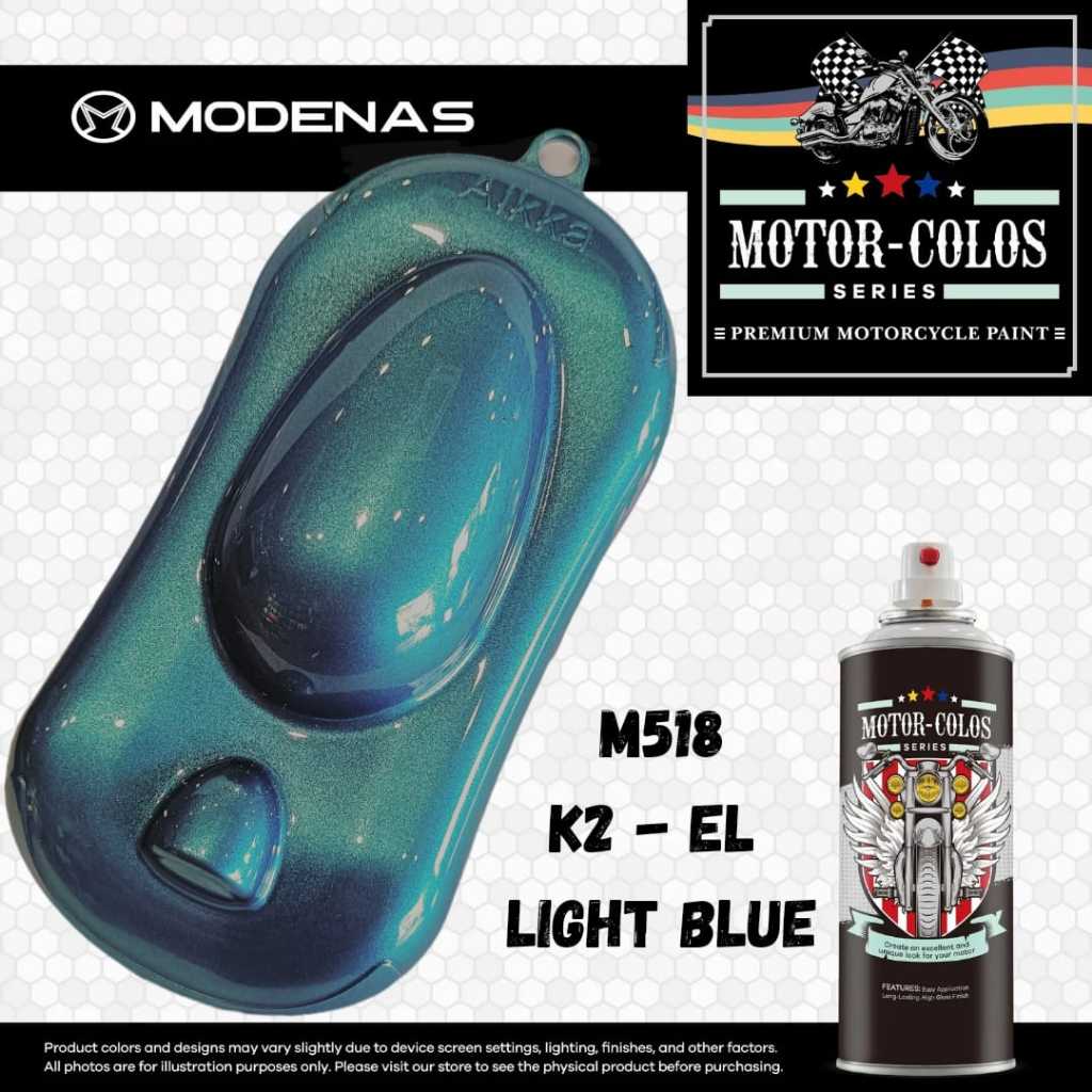 MOTOR-COLOS - MODENAS M518 K2-EL LIGHT BLUE / AEROSOL 400ML / MOTOR ...