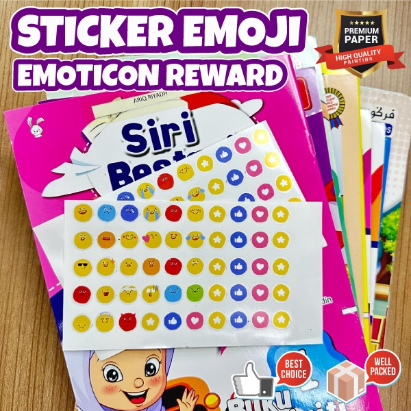STICKER EMOJI | BULAT | 100PCS EMOJI |EMOTICON REWARD | STICKER ...