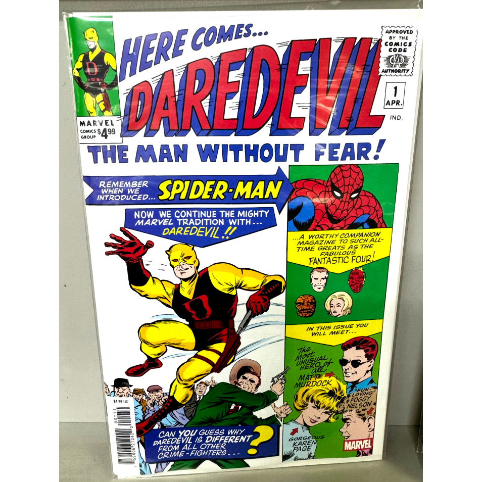 Daredevil #1 FACSIMILED EDITION - Marvel Comics - Comic Book - Original ...