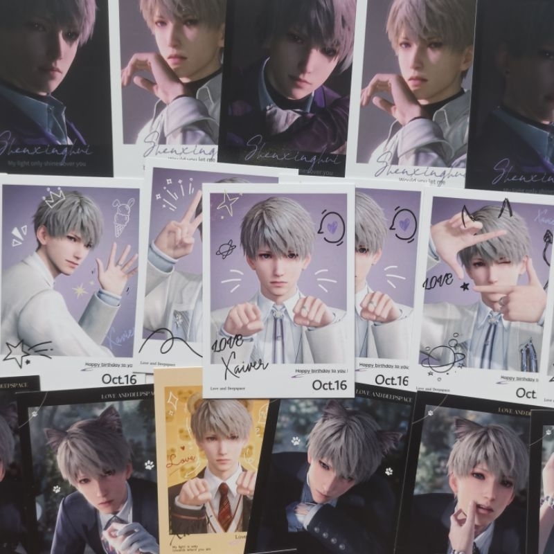恋与深空 Love and Deepspace 周边沈星回拍立得高颜值拍立得收藏卡片 xavier photo card merch ...