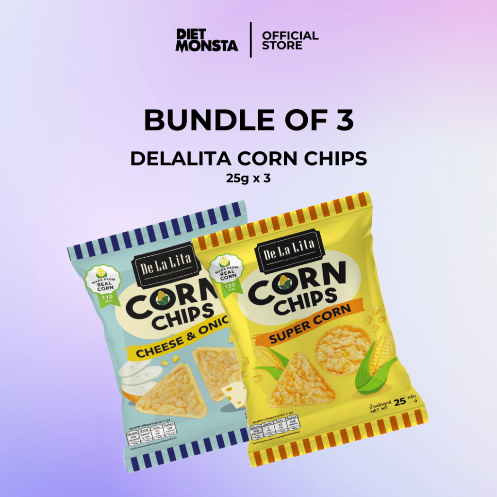 [Bundle of 3] De La Lita - Corn Chips 25g | Shopee Malaysia