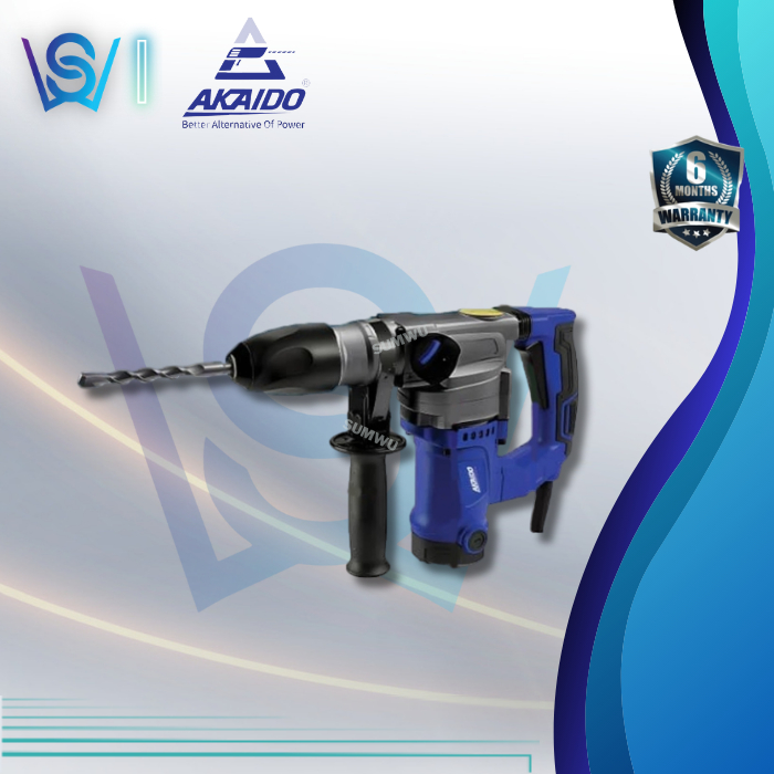 AKAIDO 1100W 2 IN 1 (Hammer Drill/Hacking) AX26-1100W Rotary Hammer ...