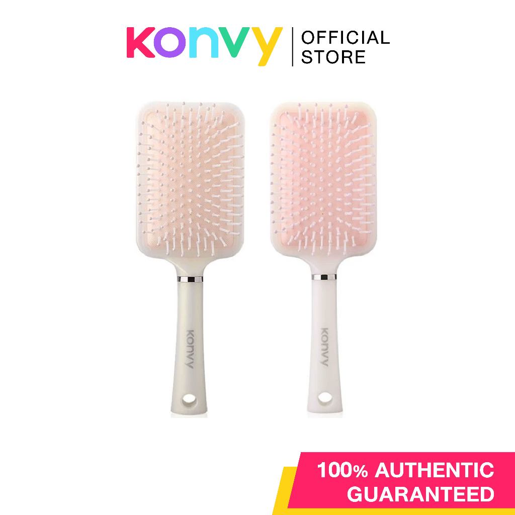 Konvy Square Air Cushion Massage Hair Comb #Champagne / #Pink | Shopee ...