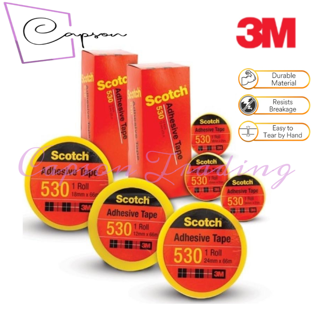 3M Scotch Adhesive 530 Cellulose Tape | Shopee Malaysia