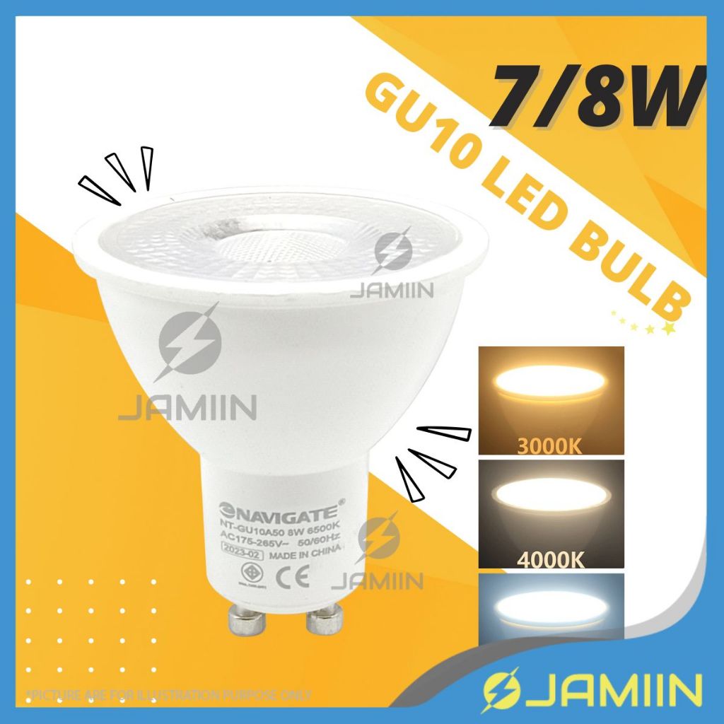 NAVIGATE/ IMITOS GU10 7/8W LED Bulb Spotlight Track Light Tracklight ...