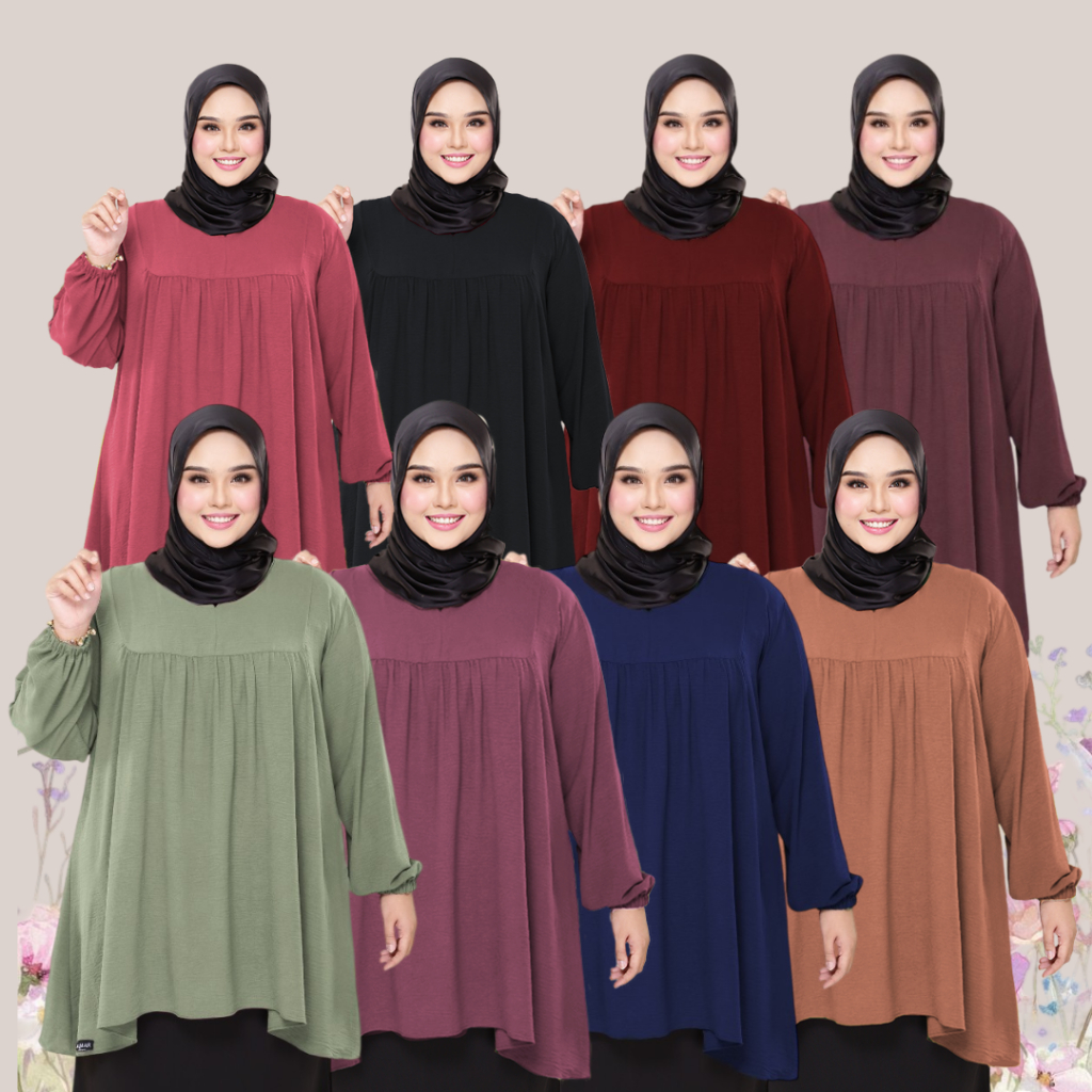 BEST SELLER NAJMAR YANA BLOUSE PLAIN EDITION I 48 - 60 Inch Muslimah ...
