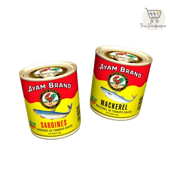 AYAM BRAND SARDINES/MACKEREL IN TOMATO SAUCE 230G | Shopee Malaysia