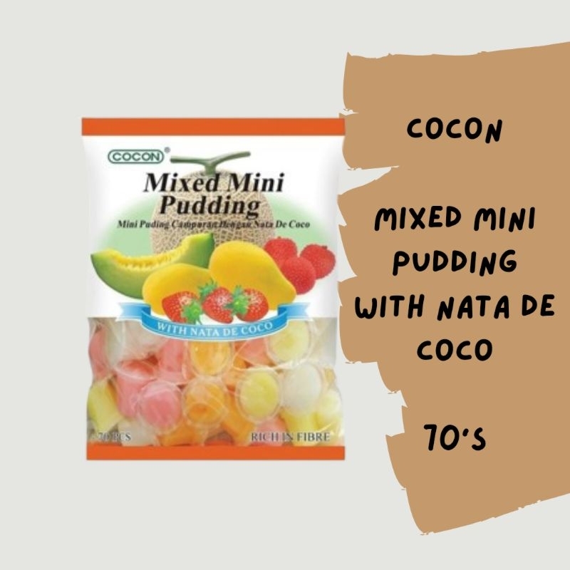 COCON MIXED MINI PUDDING WITH NATA DE COCO (70 PCS) | Shopee Malaysia