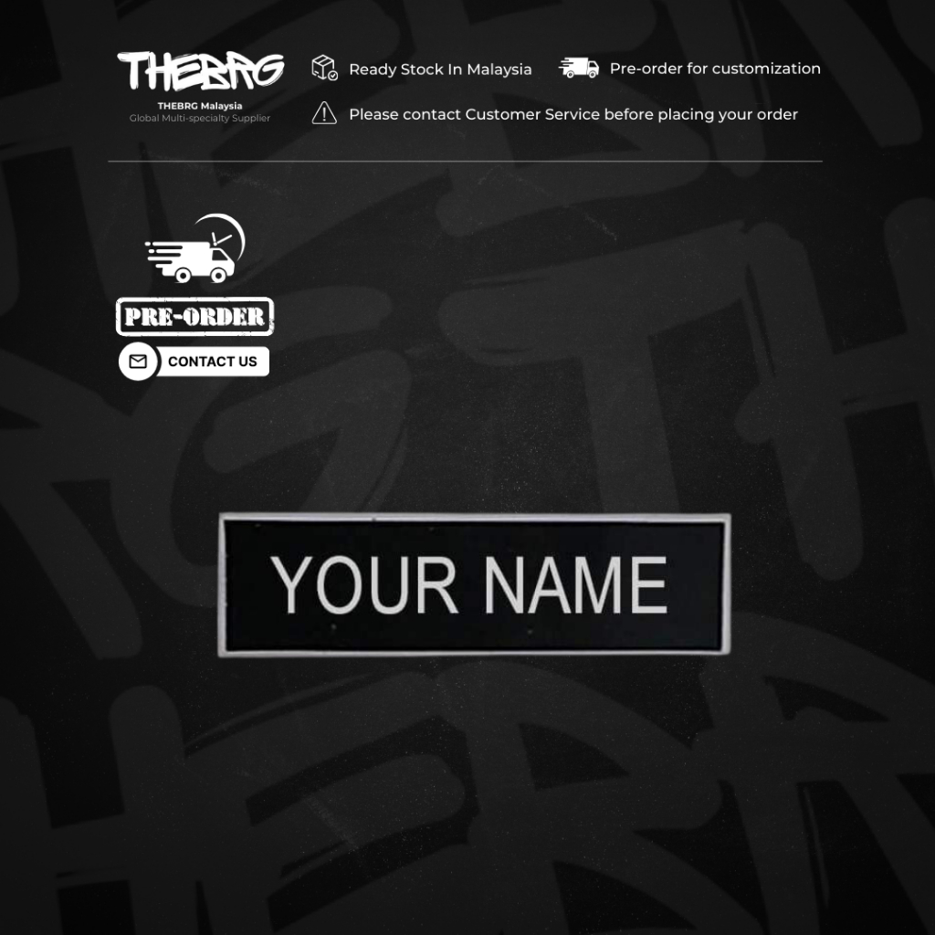 [PRE-ORDER] - Epoxy Name Tag with Customizable Text & Logo | THEBRG ...