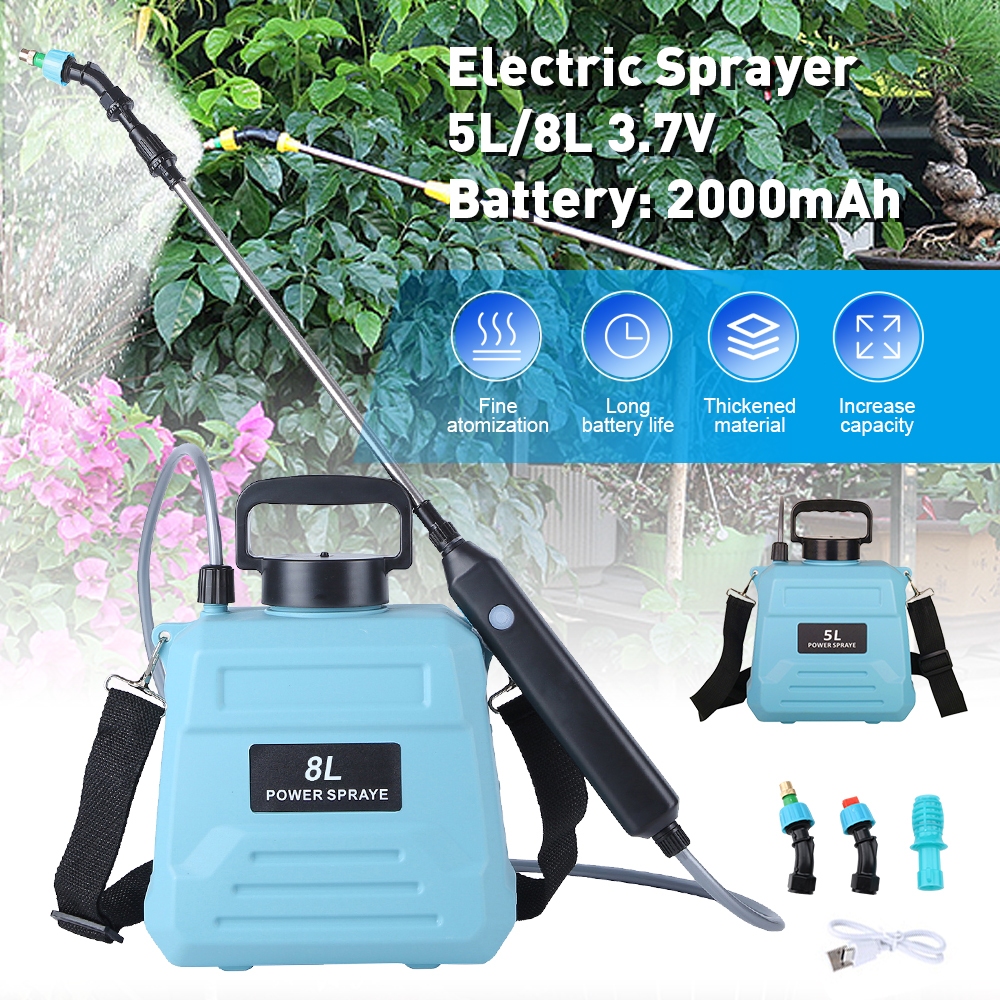 5L/8L Capacity Electric Garden Pressure Sprayer Garden Mist Sprayer ...