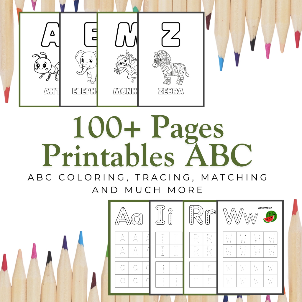 100+ Fun ABC Printables | Coloring, Tracing & Letter Activities for ...