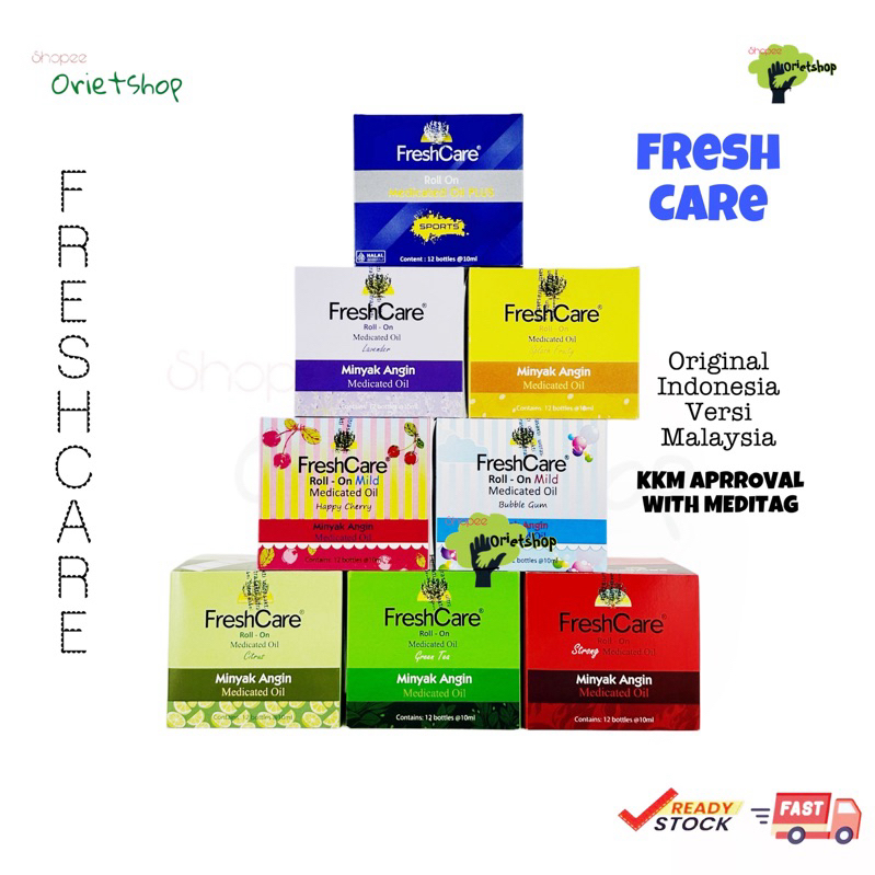 FRESHCARE VERSI MALAYSIA ..100% ORIGINAL .. FreshCare / Minyak Angin ...