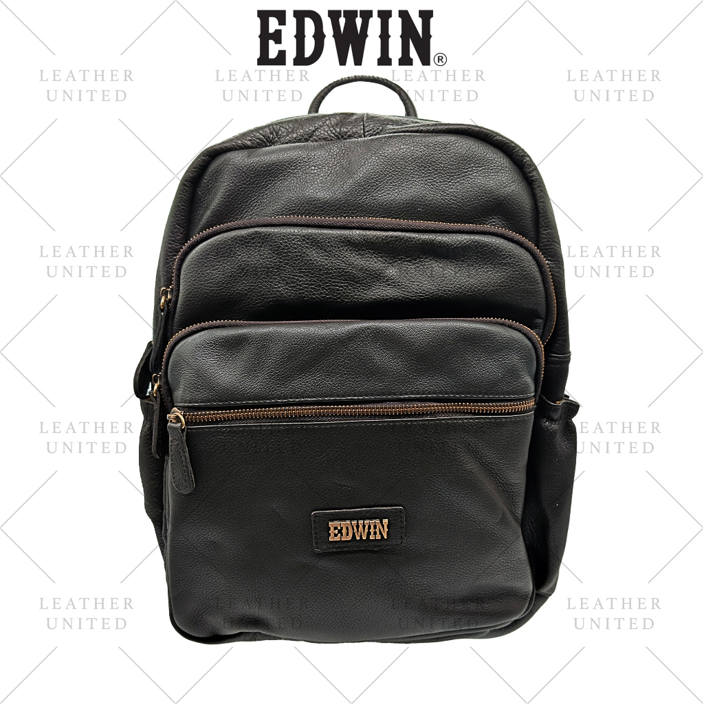Edwin Premium Top-Grain Leather Backpack – Timeless Elegance & Everyday Functionality #EESB38503 ...