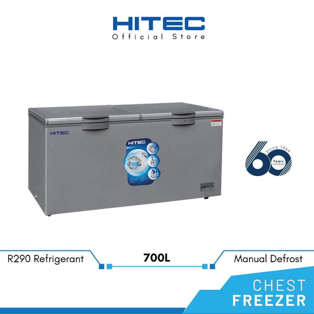 [FREE SHIPPING] HITEC Chest Freezer with Lock & Key (700L) HFZ-C710D2 ...