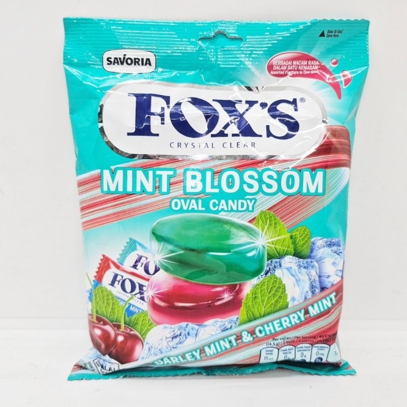 FOX'S MINT BLOSSOM OVAL CANDY (125g) Gula Barley Mint & Cherry Mint ...