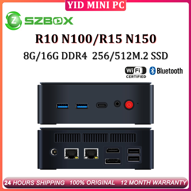 SZBOX MINI PC R10 Intel N100/R15 Intel N150 8G/16G DDR4 3200MHz 256G ...