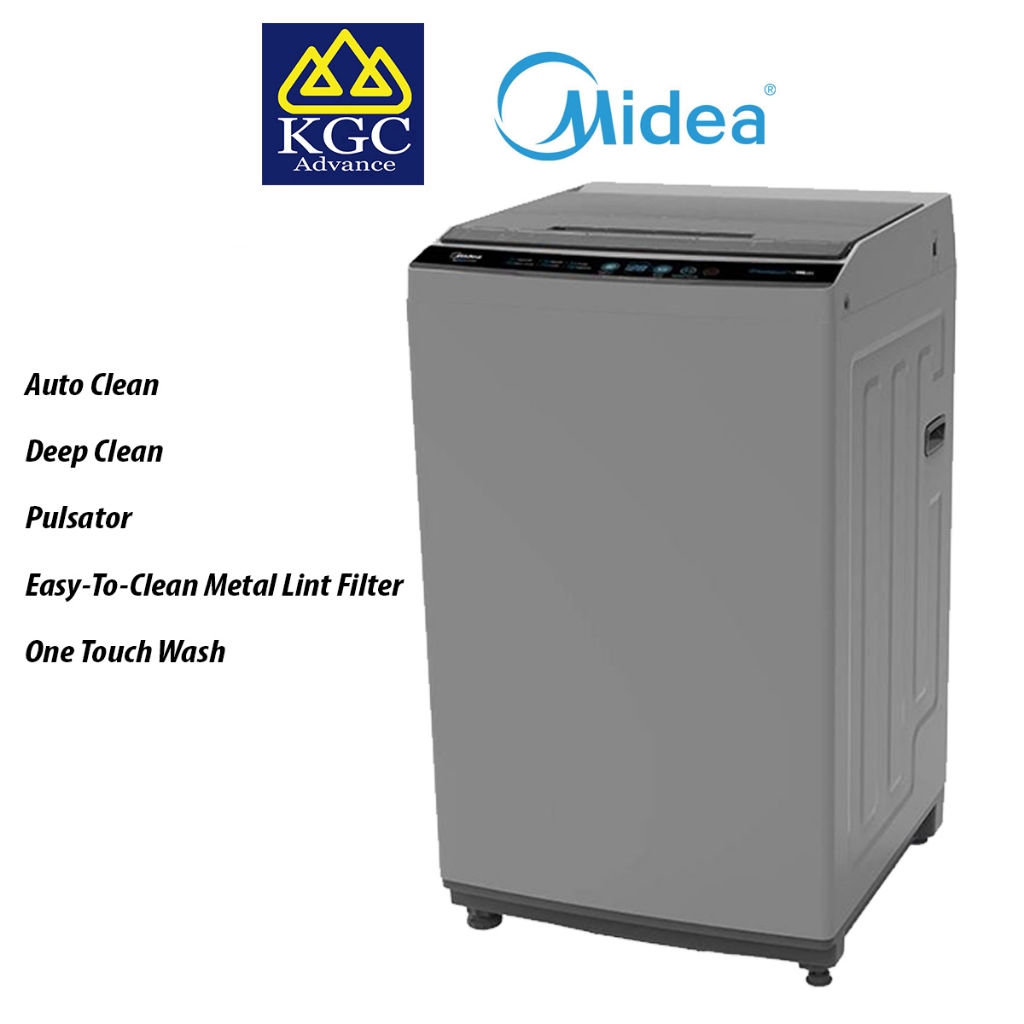 MIDEA 7.5KG / 8.5KG / 9.5KG / 10.5KG Top Load Fully Washer Washing ...