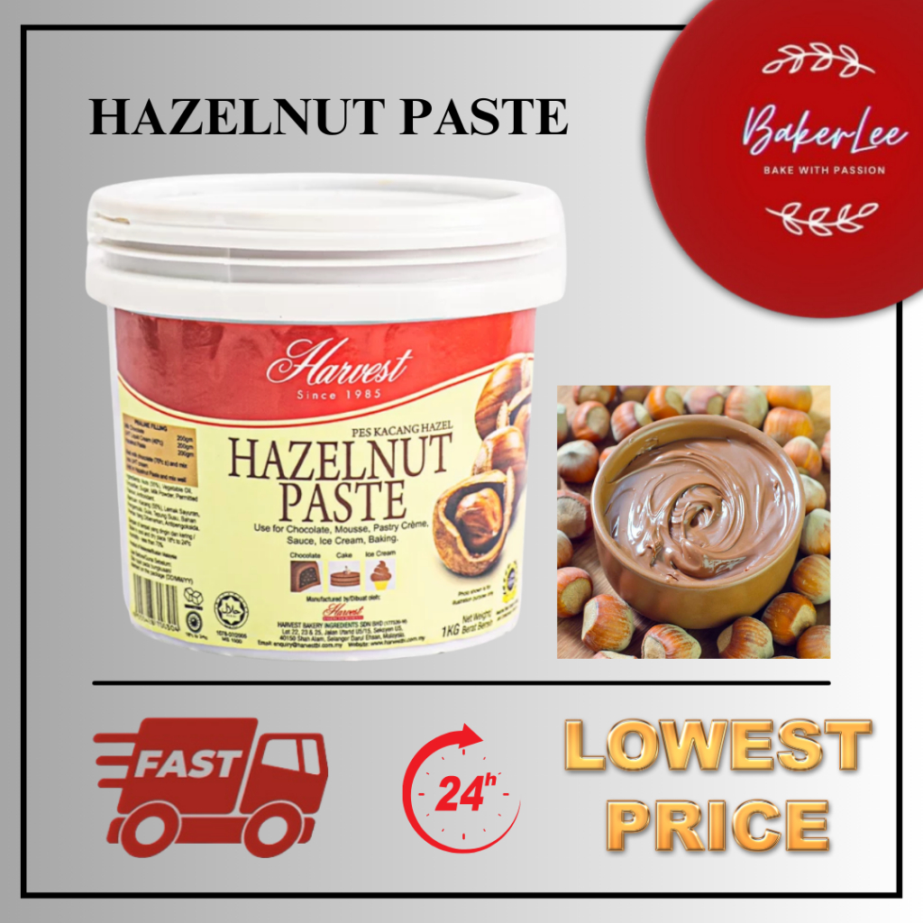 HARVEST HAZELNUT PASTE 1KG (CHOCOLATE/PASTRY CREME/MOUSSE/SPREAD ...