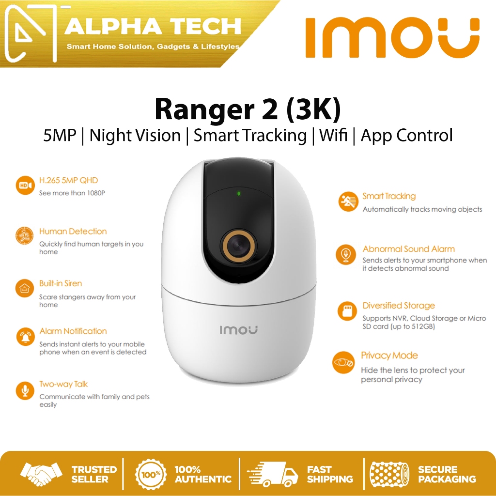 IMOU Smart Security Camera - Ranger 2 & Ranger Dual & Ranger Mini ...