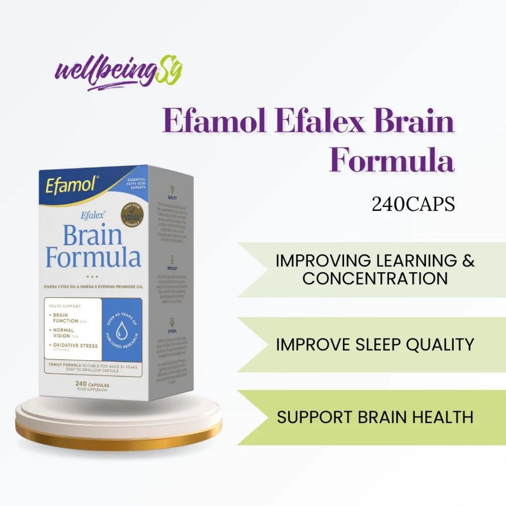 Efamol Efalex Brain Formula 240 Capsules - Omega 3 & 6 for Brain ...