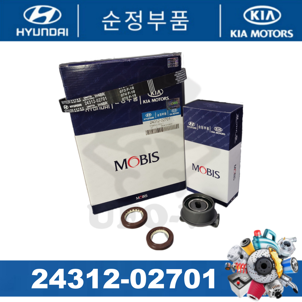 24312-02701 Timing Belt Kit Set for Hyundai Atos 1.0/1.1 & Kia Picanto ...