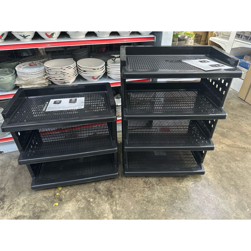 Mk.Wares Roomy 3&4Tier Shoe Rack/Rack Kasut 3&4TINGKAT/Shoe Rack/Rak Kasut Plastic | Shopee Malaysia