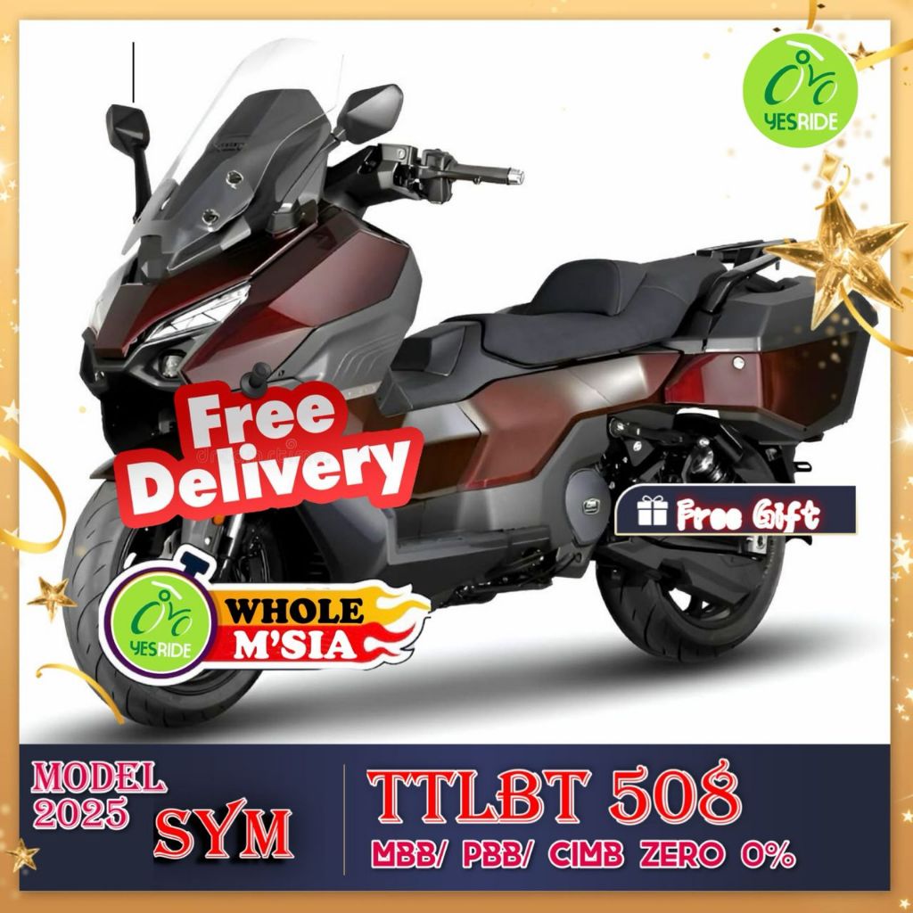SYM TTLBT 508 New Model 2025 Pre-Order | Shopee Malaysia