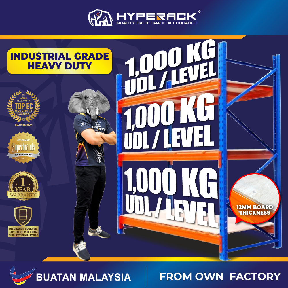 HYPERACK ™️[Klang Valley Delivery] Storage Rack Rak Besi Warehouse Rack ...