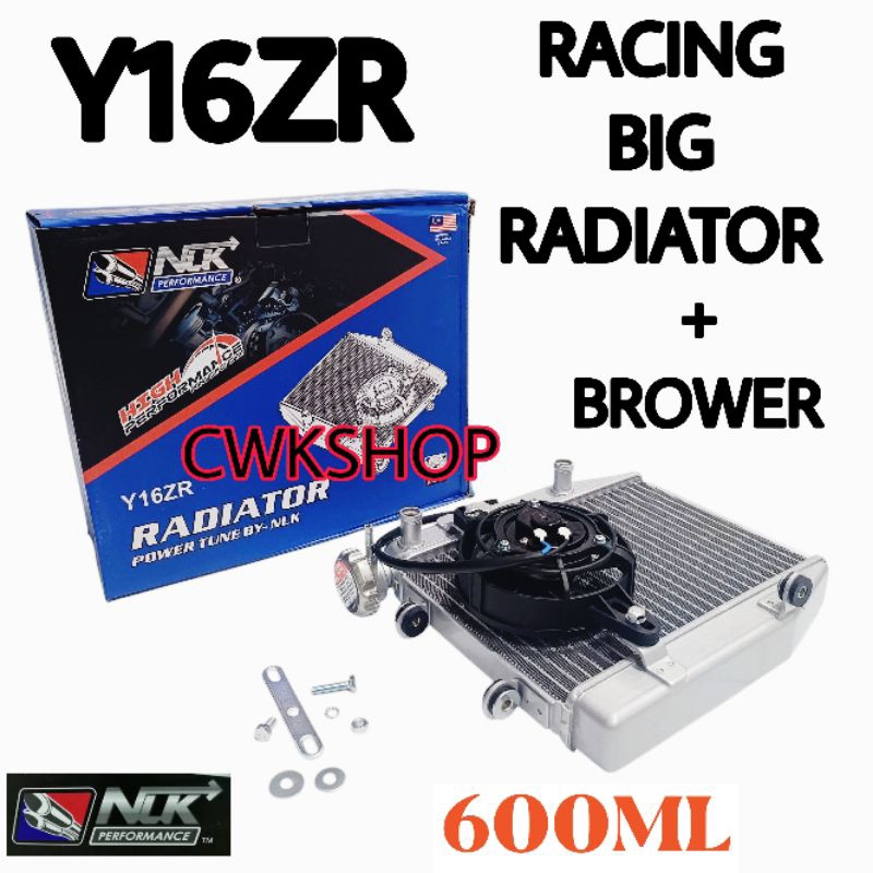 RADIATOR NLK Y16 RACING RADIATOR NLK WITH FAN 600ML | Shopee Malaysia