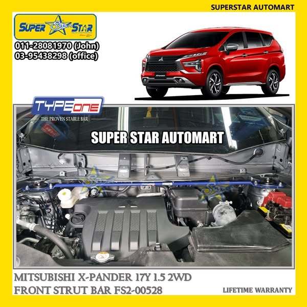 🔥MAT-BLUE COLOR 🔥 TYPE ONE STABLE BAR - MITSUBISHI XPANDER NC 17Y 1.5 ...