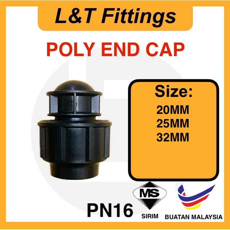 (SIRIM) POLY END CAP | PENUTUP PAIP POLYPIPE PAIP POLI PN16 20MM 25MM ...