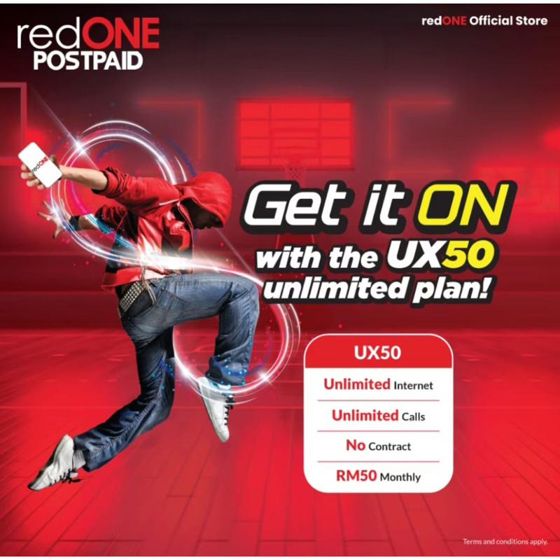redONE Postpaid - Claim handphone FREE selepas guna plan UX50 / 5G ...