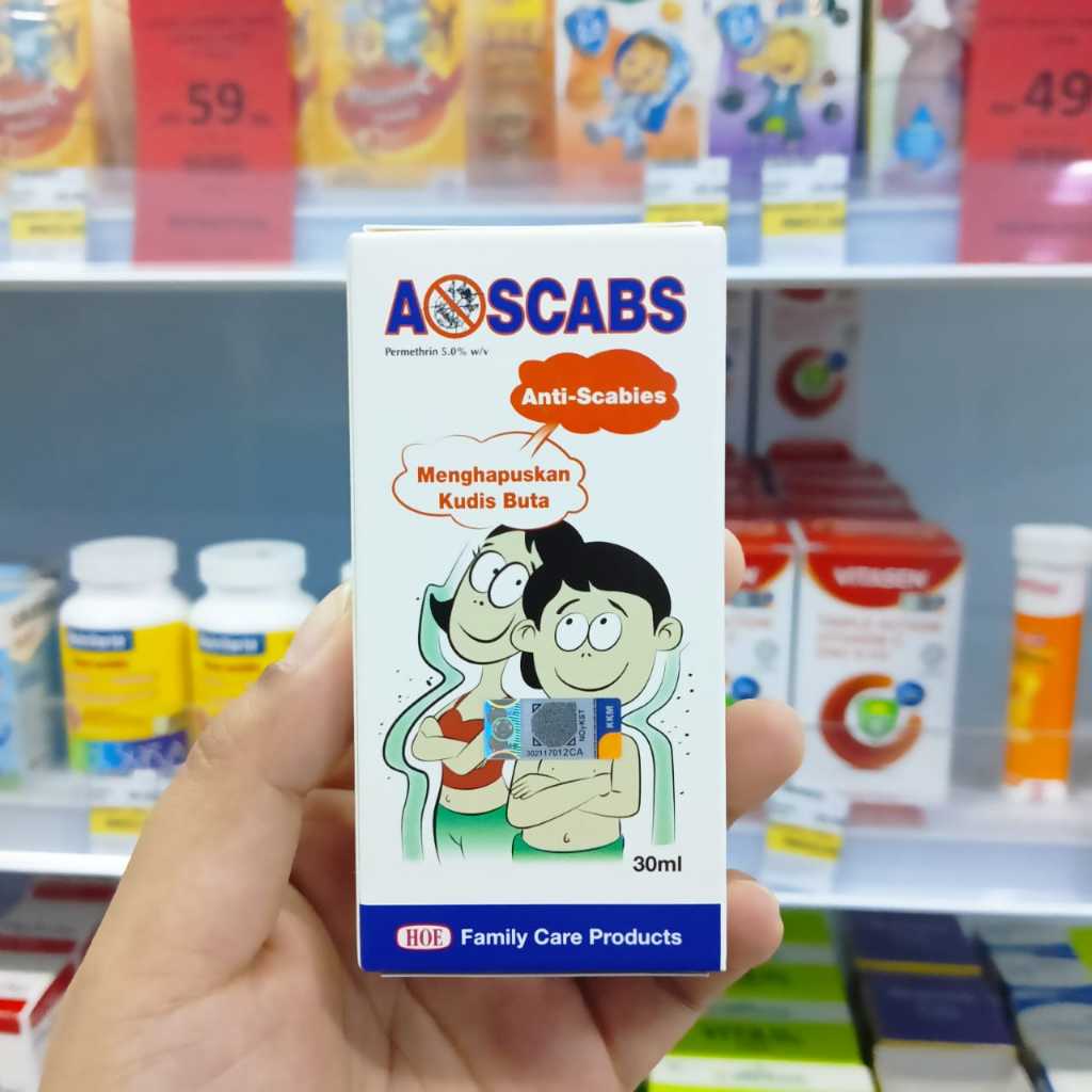A-SCABS ANTI-SCABIES (MENGHAPUSKAN KUDIS BUTA) 30ML | Shopee Malaysia